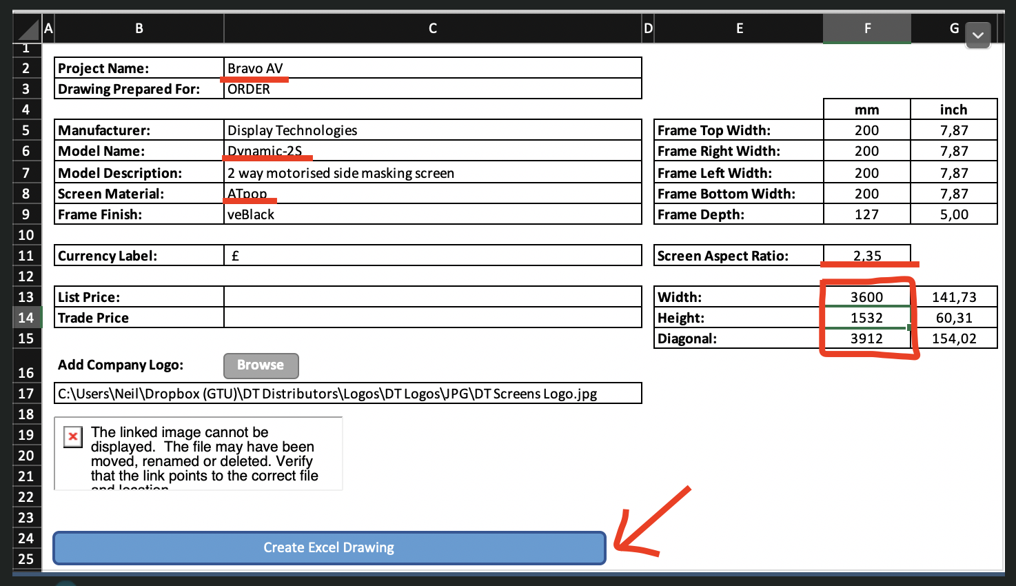 DT Screens Configurator – Genesis Tech Team Studio